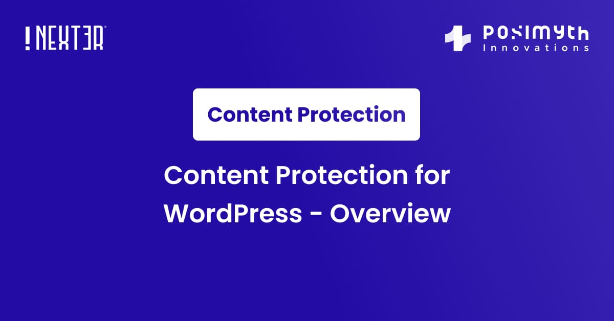 Content Protection for WordPress - Overview