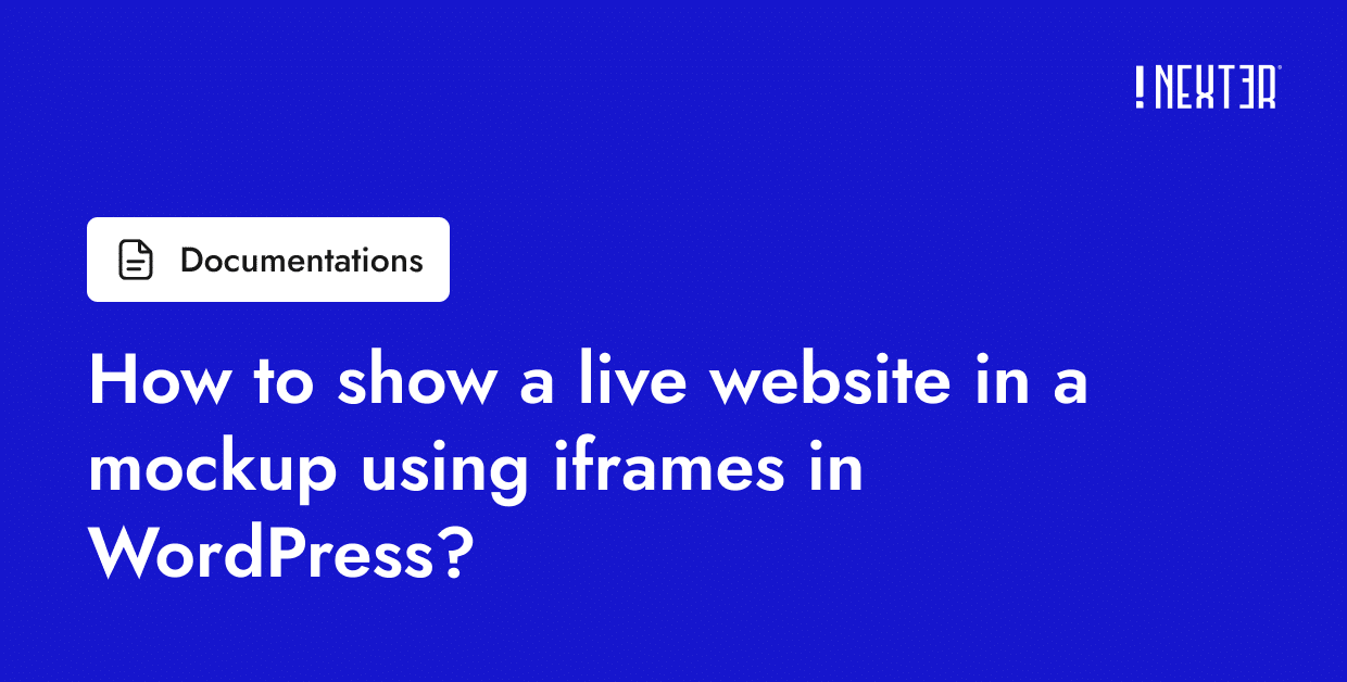 How to show a live website in a mockup using iframes in WordPress?