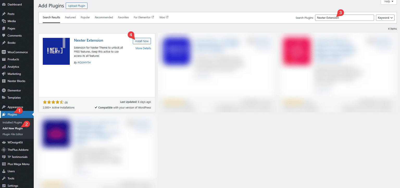 How to Install and Activate Nexter Extension Free and Pro? - Nexter WP