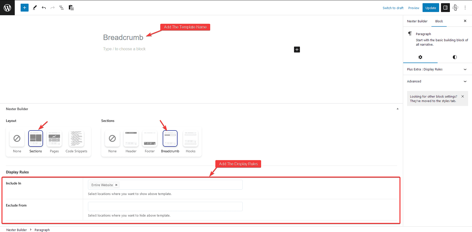 How to Create Breadcrumb Template in WordPress for Free? - Nexter WordPress Theme