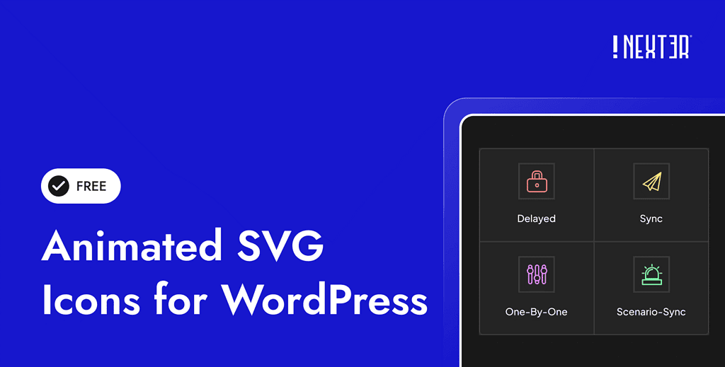 Animated SVG Icons Block For WordPress - Nexter Blocks
