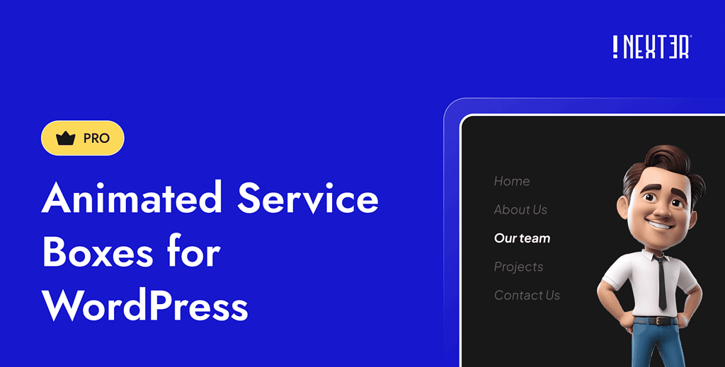 Animated Service Boxes Block For WordPress - Nexter Blocks