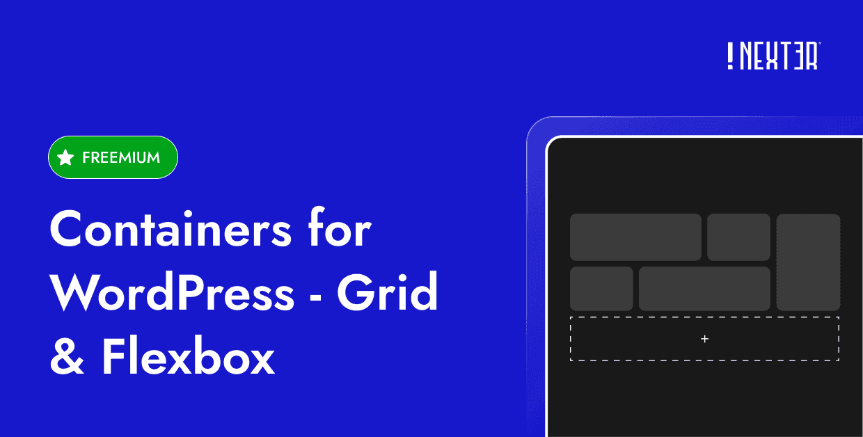 Container Block for WordPress (Grid & Flexbox) - Nexter WP