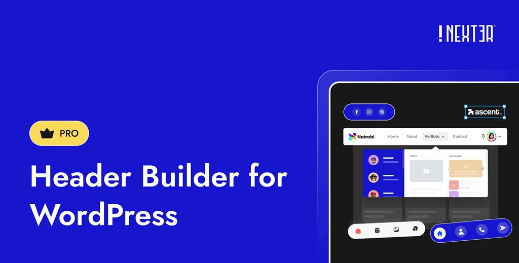 Header Builder Block For WordPress - Nexter WP