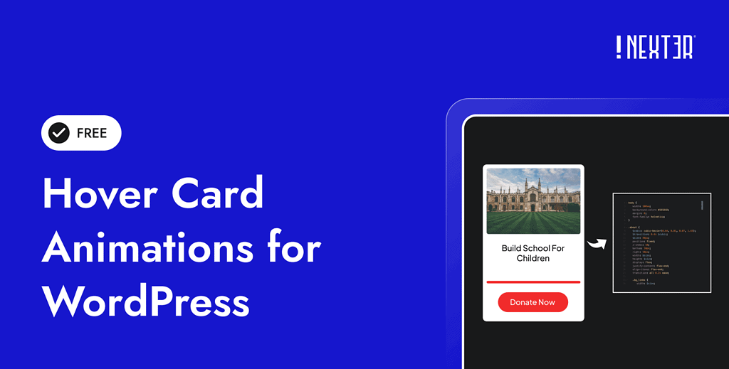 Hover Card Animations Block For WordPress - Nexter Blocks