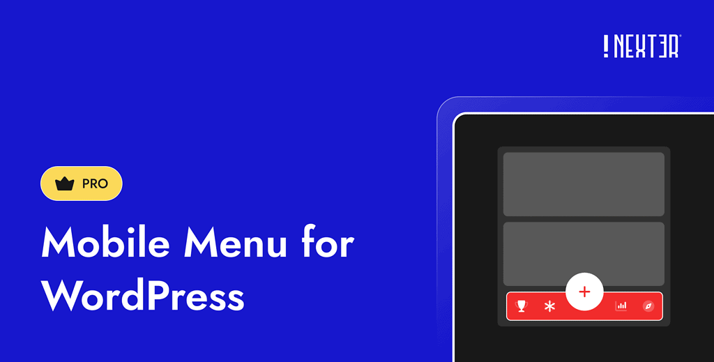 Mobile Menu Block For WordPress (Sticky Bottom Menu) - Nexter Blocks