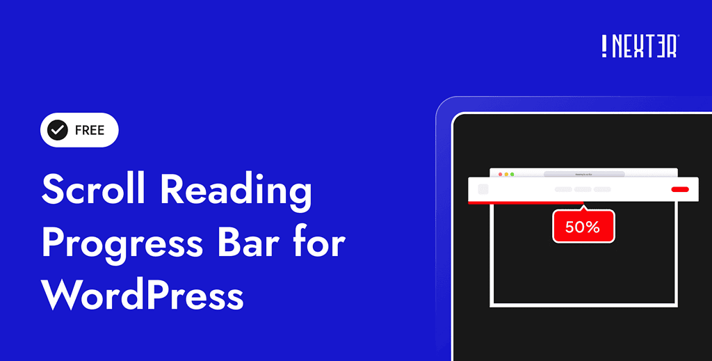 Scroll Reading Progress Bar Block For WordPress - Nexter Blocks
