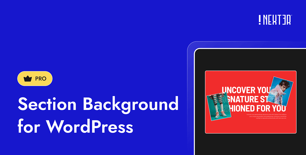 Section Background Block For WordPress - Nexter Blocks