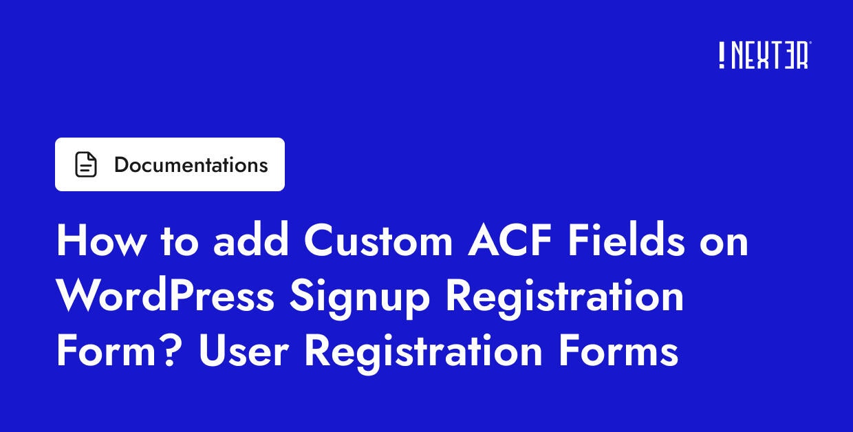 How to add Custom ACF Fields on WordPress Signup Registration Form ...
