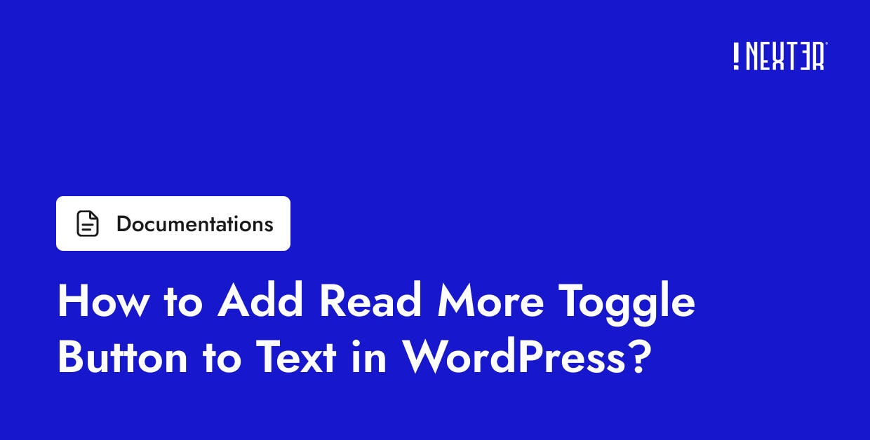 How to Add Read More Toggle Button to Text in WordPress?