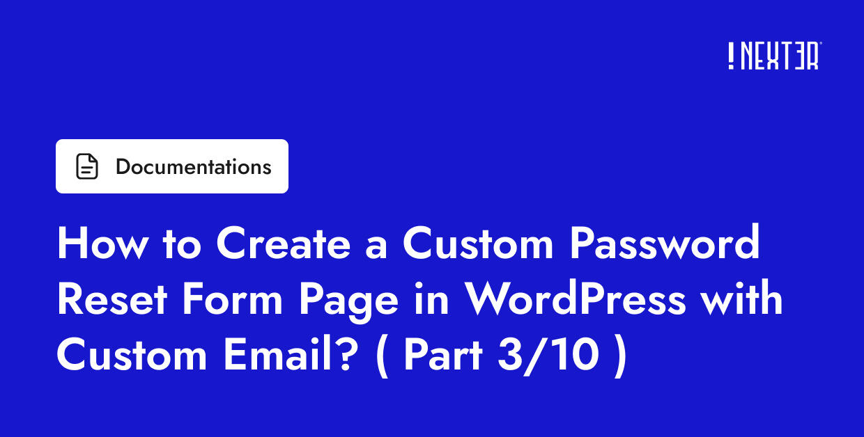 How To Create A Custom Password Reset Form Page In Wordpress With Custom Email Part 310