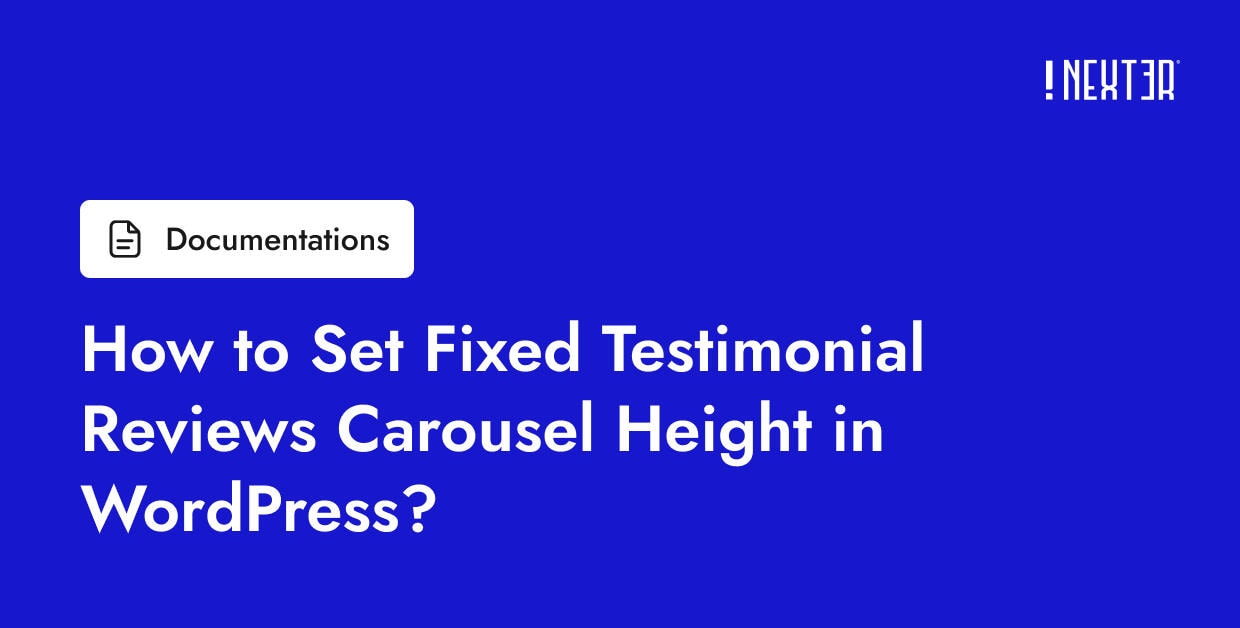 How to Set Fixed Testimonial Reviews Carousel Height in WordPress?