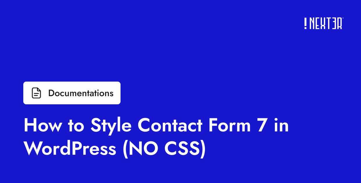 How To Style Contact Form 7 In Wordpress No Css 0837
