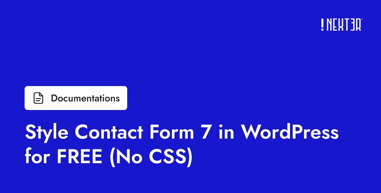 Style Contact Form 7 In Wordpress For Free No Css Video Tutorial