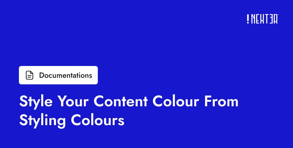 Style Your Content Colour From Styling Colours