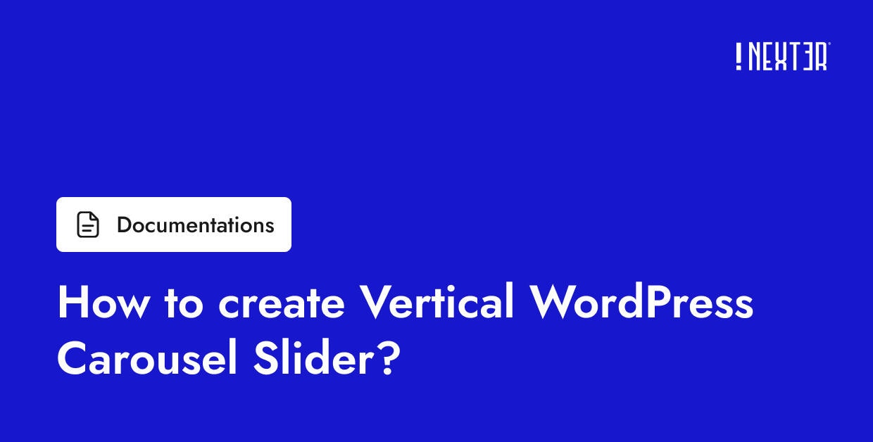 How to create Vertical WordPress Carousel Slider?