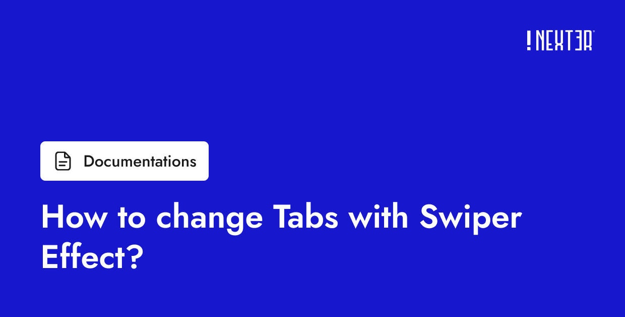How to change Tabs with Swiper Effect?
