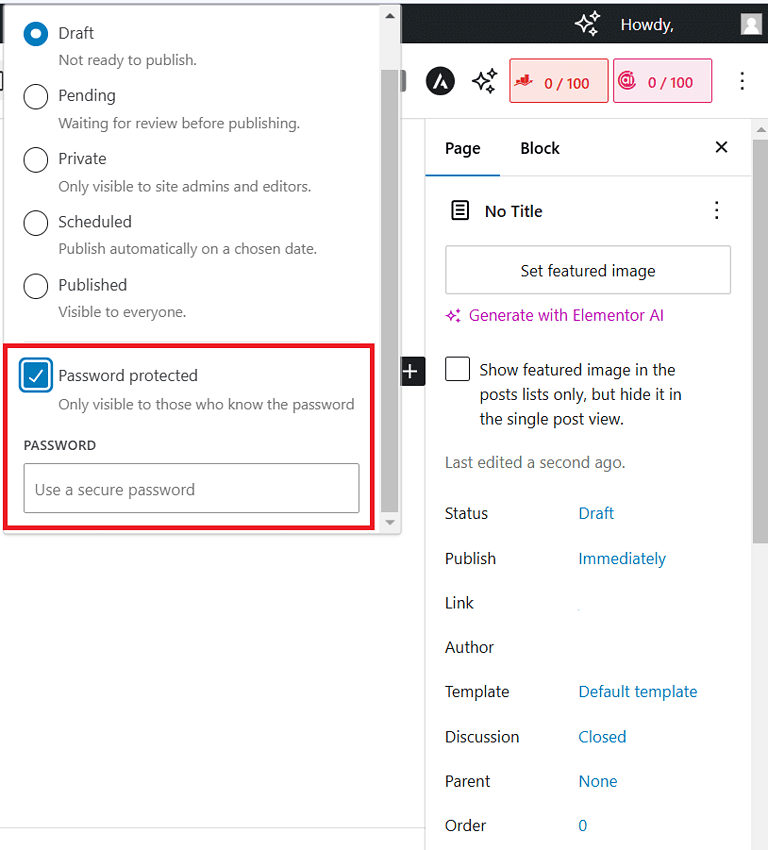 How to Create a Password Protected Page in WordPress [Easy Method]