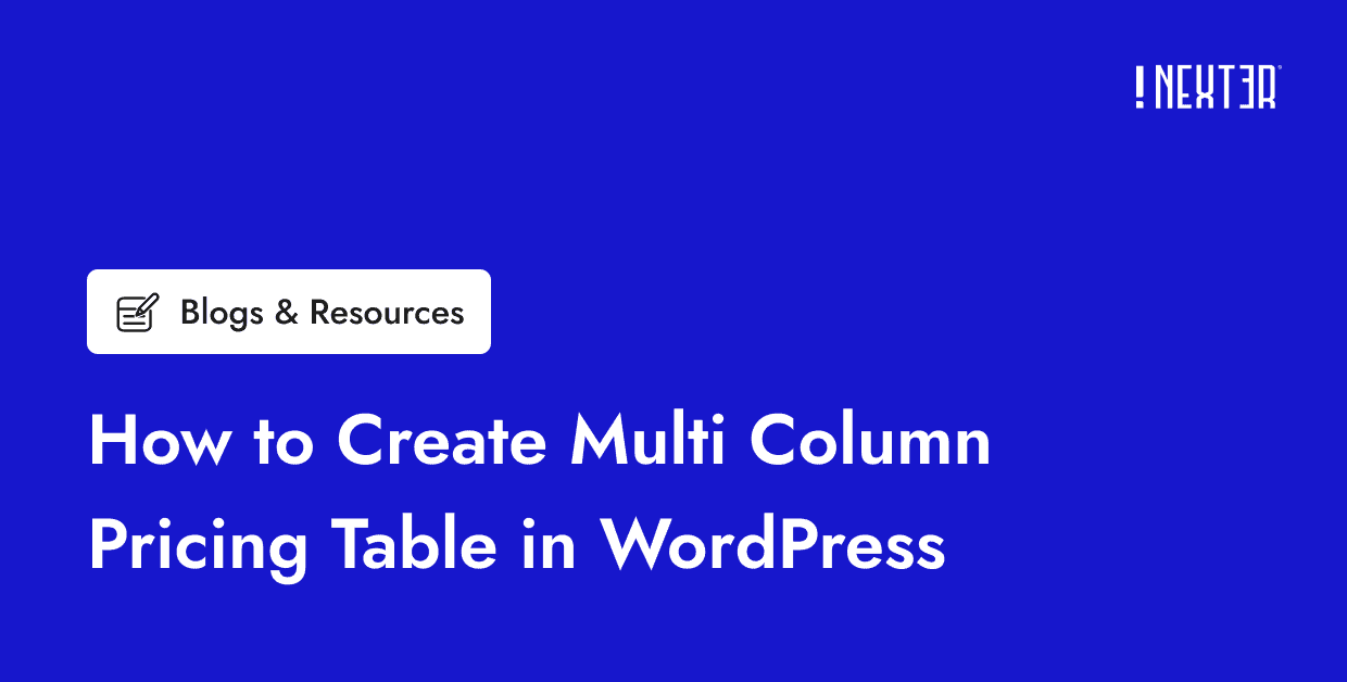 How to Create Multi Column Pricing Table in WordPress (Gutenberg)